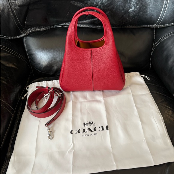 Coach | Bags | Coach Lana 23 Polished Pebble Leather Small Shoulder Bag ...